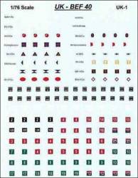 Michigan Toy Soldier Company : Aleran Decals - British BEF 1940 AFV ...