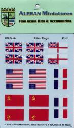 Michigan Toy Soldier Company : Aleran Decals - Allied Flags (US, USSR, UK)