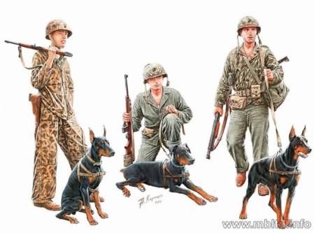 Michigan Toy Soldier Company : Master Box Ltd. - WWII Dogs in Service ...