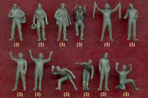 Michigan Toy Soldier Company : Preiser Elasotlin - German/NATO Pilots & Ground Crew