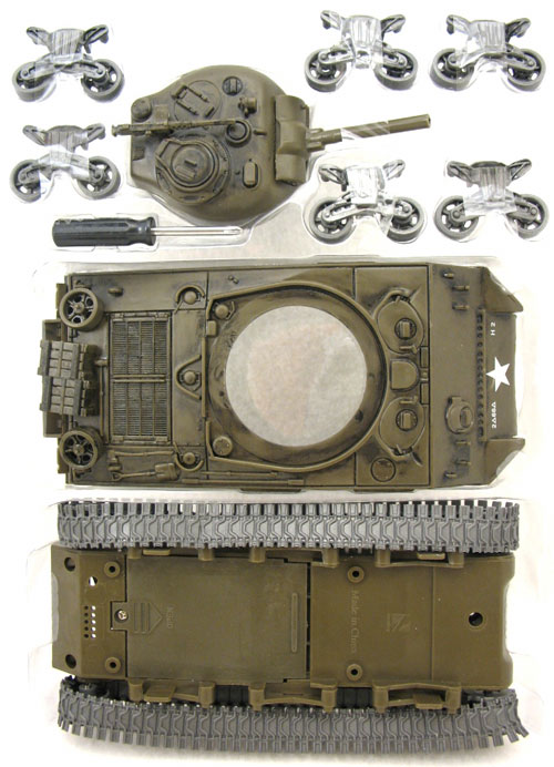 Michigan Toy Soldier Company : New Ray - M4A3 Sherman Tank Model Kit