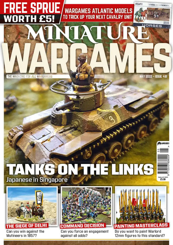 Michigan Toy Soldier Company Miniature Wargames Magazine Miniature Wargames Issue 481