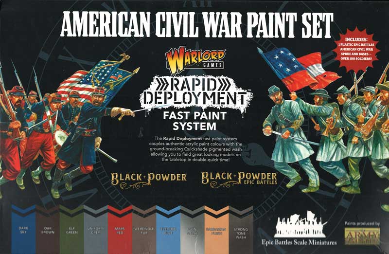 Michigan Toy Soldier Company : Warlord Games - American Civil War Paint Set
