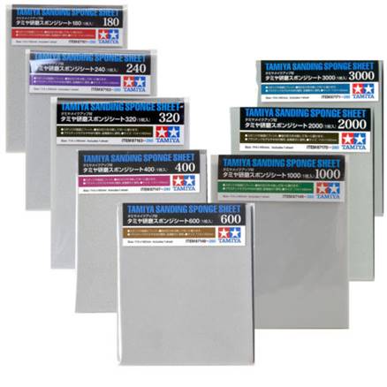 Michigan Toy Soldier Company : Tamiya - Sanding Sponge Sheet 5x5.5in ...