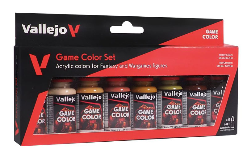 Michigan Toy Soldier Company : Vallejo - Game Color Skin Tones Paint Set