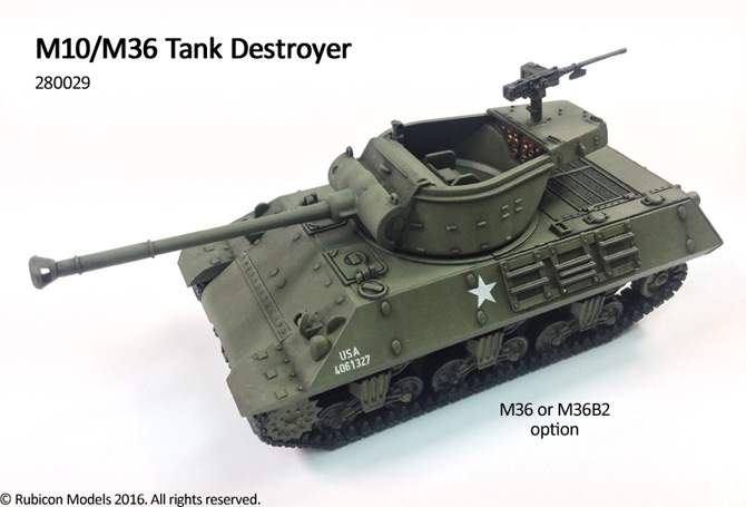 Michigan Toy Soldier Company : Rubicon Models - WWII US M10/M36 Tank ...