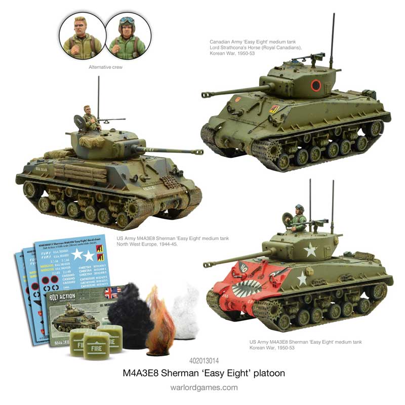 Michigan Toy Soldier Company : Warlord Games - M4A3E8 Sherman Easy ...